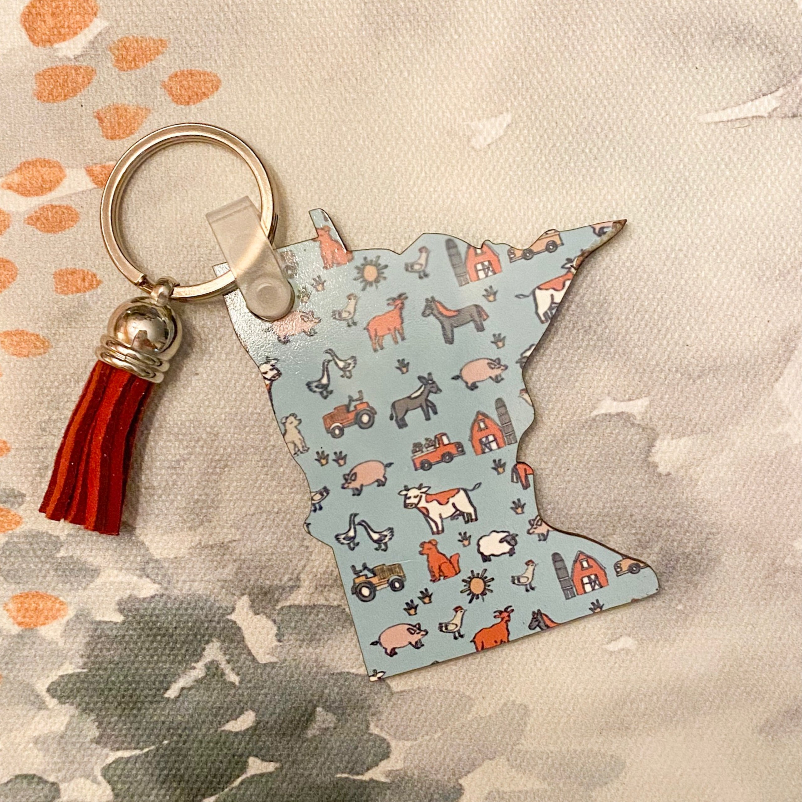 Barnyard | Minnesota Keychain | The Woodsy Tulip